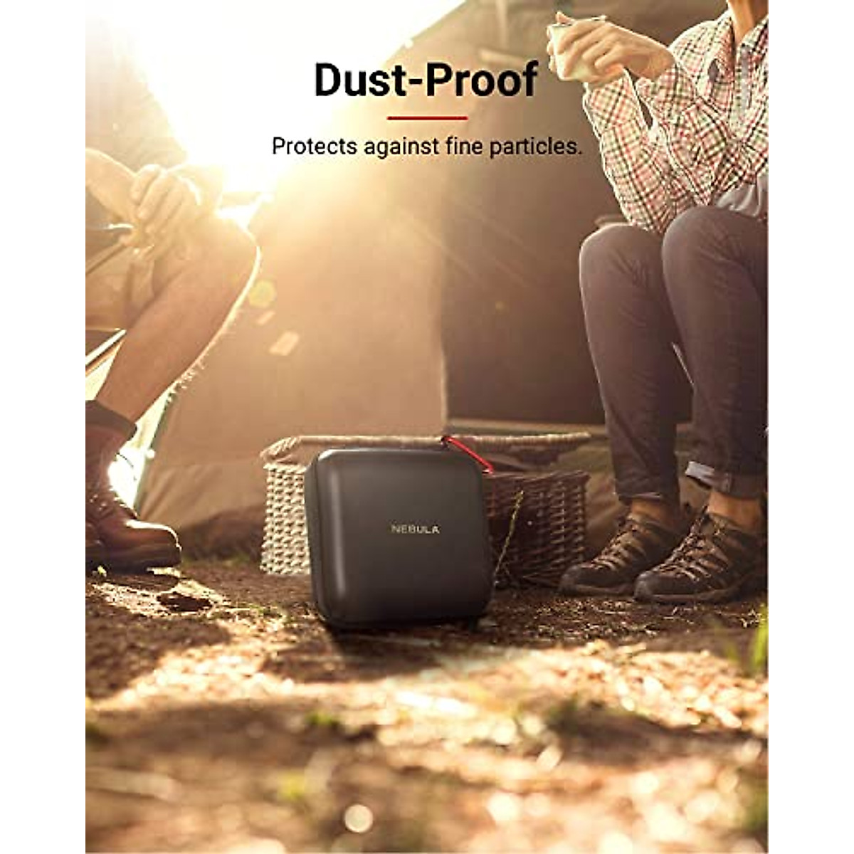 Nebula Capsule Max & Capsule II Official Travel Case, by Anker, Polyurethane Leather, Soft Ethylene-Vinyl Acetate Material, Splash-Resistance, Premium Protection Projector Travel Case