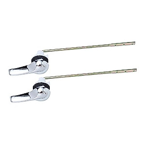 OSALADI 2pcs Old Fashioned The Switch Copper Rod Water Tank Toilet Single Push Flushing Toilet Water Tank Switch Toilet Flush Handle Water case switches Button Toilet Tank Accessory