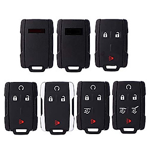 DOHON Car Key Fob Cover for GMC Sierra Yukon Cadillac Chevrolet Silverado Colorado Keyless Remote Case, 1PC, Red