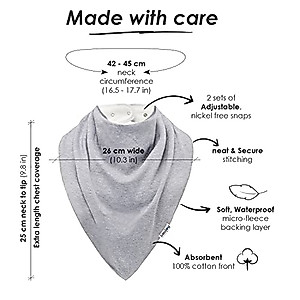 Lovjoy Large Bandana bibs For Kids 4+ Years/Special Needs Bibs/Kids, Teens & Adults (Set 02)