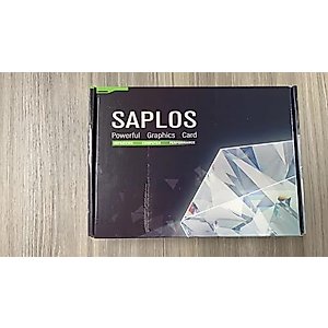 SAPLOS Radeon RX 550 Low Profile Graphics Card, 4GB GDDR5 128-bit, HDMI VGA DVI-D, Video Card for PC Gaming, Computer GPU, DirectX 12, Low Power