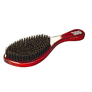 TORINO PRO WAVE BRUSHES BY BRUSH KING Wave Brush #11- Medium Soft Curve Wave Hair Brush for Men, 100% Boar Bristles, Great for Fresh Cuts and Thinning Hair, For 360 Waves