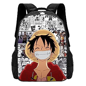 Boys and Girls Cartoon Anime Double Layer Schoolbag School Large Capacity Double Layer Backpack 1