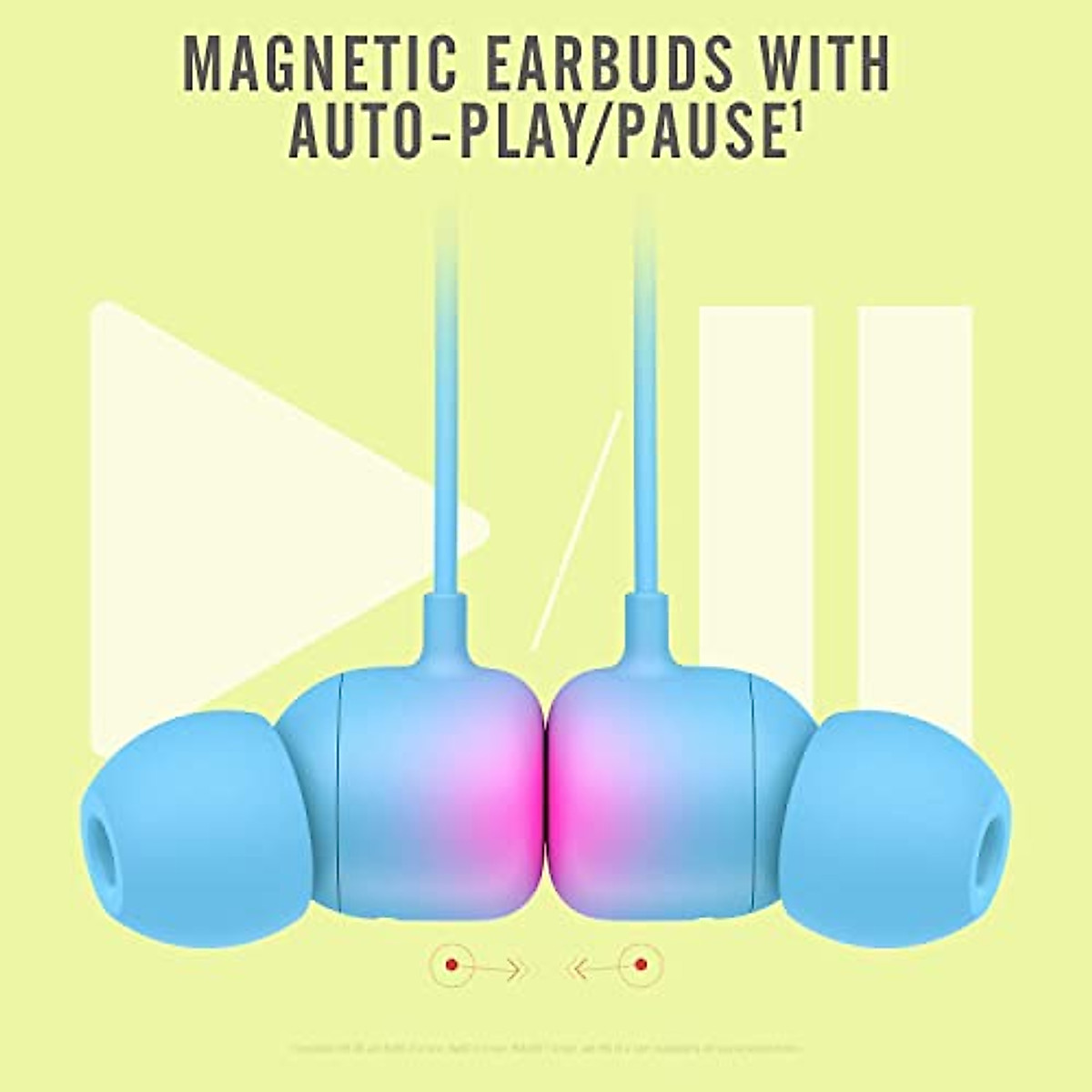 Beats Flex Wireless Portable Bluetooth Earbuds Built-in Microphone - Flame Blue (Renewed)