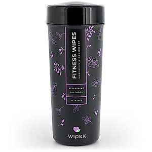 Wipex Natural Gym Fitness Equipment Wipes Variety Pack - Includes Lavender, Watermelon & Lemongrass - 3pk, 225 Wipes