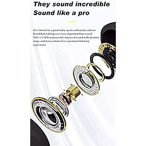 Wireless Earbuds, Bluetooth Headphones HD Stereo Wireless Headphones 5.1 Earbuds in-Ear Earbuds with Microphone, Home Outdoor Noise Cancelling Headphones, Gaming Headphones,