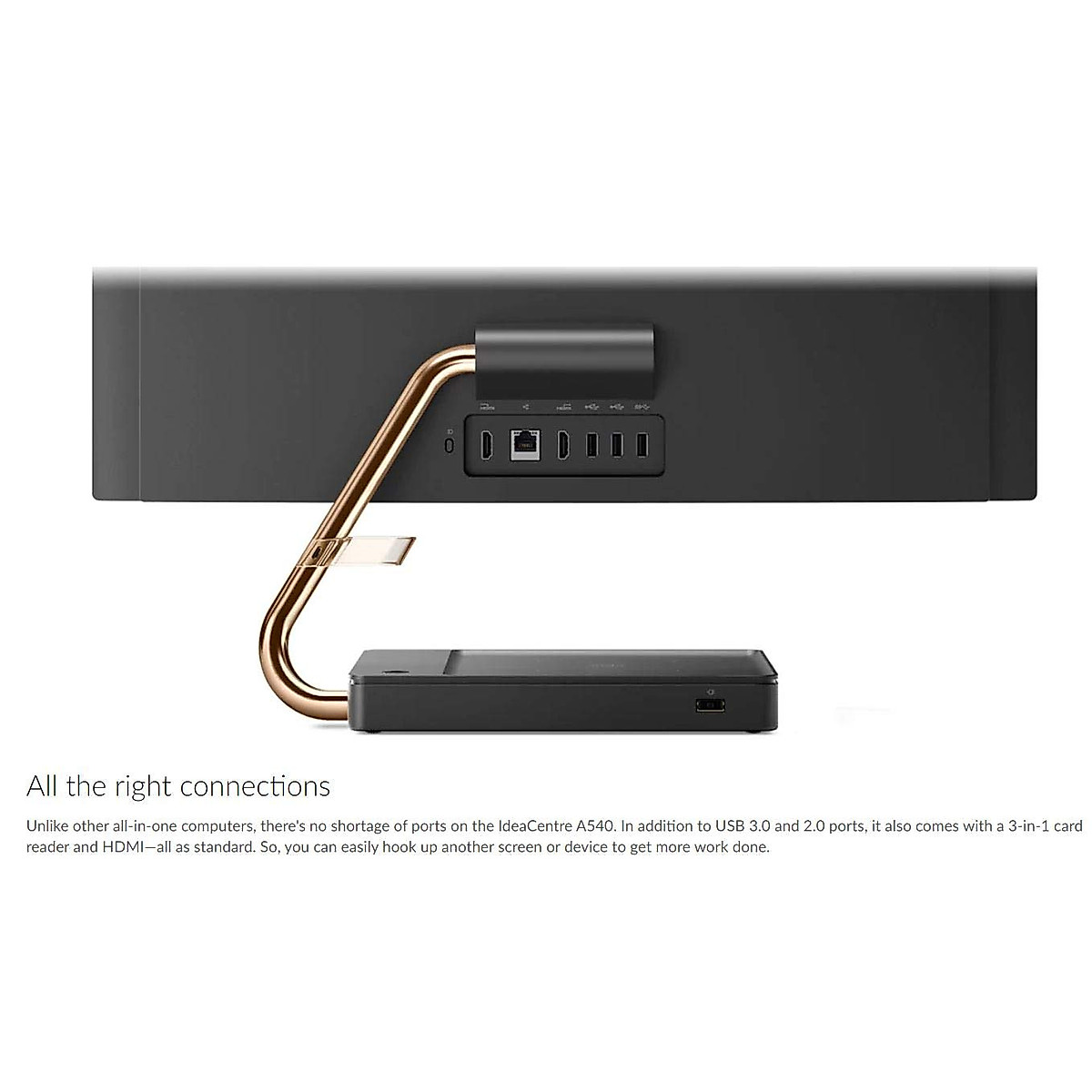 Lenovo 24" FHD (1920 x 1080) IPS Touchscreen All-in-One Ideacentre A540 with Intel 8 Core i7-9700T Processor up to 4.30 GHz, 16GB DDR4 RAM, 512GB PCIe SSD, and Windows 10 Home