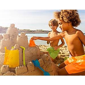 Battat – Sand Toys For Kids – 11Pc Sandcastle Building Kit With Molds And Shovel – Outdoor Sandbox Toys – Sand Castle Play Set – 3 Years + – Sand Castle Play Set