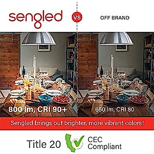 Sengled Smart Light Bulbs, Alexa Light Bulb Bluetooth Mesh, Smart Bulbs That Work with Alexa Only, Dimmable LED Bulb E26 A19, 60W Equivalent Soft White 800LM, High CRI, High Brightness, 10 Pack