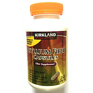 Fiber Capsules Kirkland Therapy for Regularity/Fiber Supplement, 360 capsules - Compare to the Active Ingredient in Metamucil Capsules