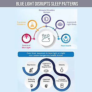 proSPORT Blue Light Blocking Computer Glasses 2 Pack of Aviator Silver Frame Anti Glare Anti Eyestrain Gaming…