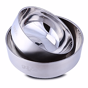 Aiilmidani 10 Pack Stainless Steel Bowls, 12 Oz Insulated Soup Bowls Snacks Bowls Lightweight Salad Bowls, 304 Double-walled Metal Bowls Serving Dishes for Sauces, Rice, Noodles, Ice Cream, 11.5cm