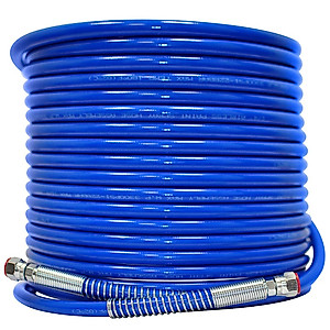 YAMATIC 50 ft. x 1/4 in. Airless Paint Sprayer Hose High Pressure Universal Paint Sprayer Flexible Fiber Tube 3300 PSI