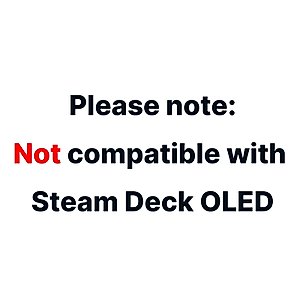 JSAUX Transparent Back Plate Compatible with Steam Deck LCD, DIY Clear Replacement Back Shell Case Compatible with Steam Deck LCD - PC0106 Vents Version [Crystal]