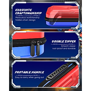 FYOUNG 3 in 1 Accessories Bundle for Playstation Portal, Carrying Case & Hard PC Clear Cover Set with Screen Protector, Protective Shell Portable Travel Handbag for PS5 Portal Remote Player