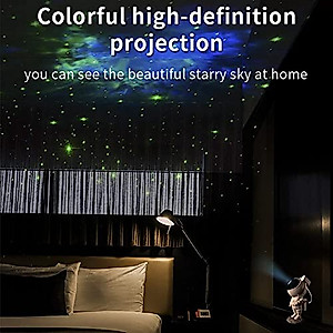 Utnmdd Astronaut Light Star Galaxy Projector - Star Night Light for Kids LED Sky Astronaut Projector with Timer, Remote Control and 360°Adjustable Rotating for Bedroom (Astronaut)