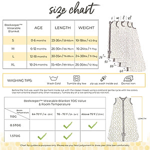 Burt's Bees Baby Unisex Beekeeper Blanket, 100% Organic Cotton, Swaddle Transition Sleeping Bag Wearable, Honey Bee Cloud, X-Large US