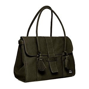 Eco by Naty Diaper Bag Green, Made of GOTS Certified Organic Cotton, Magnetic Closure