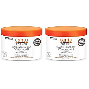 Cantu Shea Butter Men's Collection Leave in Conditioner, 13 oz. (Pack of 2)