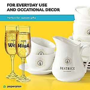 Waterslide Decal Paper Inkjet Clear (20 Sheets) Premium Water-Slide Transfer Transparent Printable Water Slide Decals A4 Size // Paper Plan