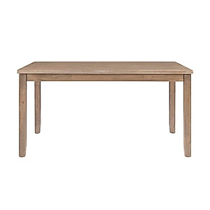 Linon Jordan Wood Dining Table in Washed Gray