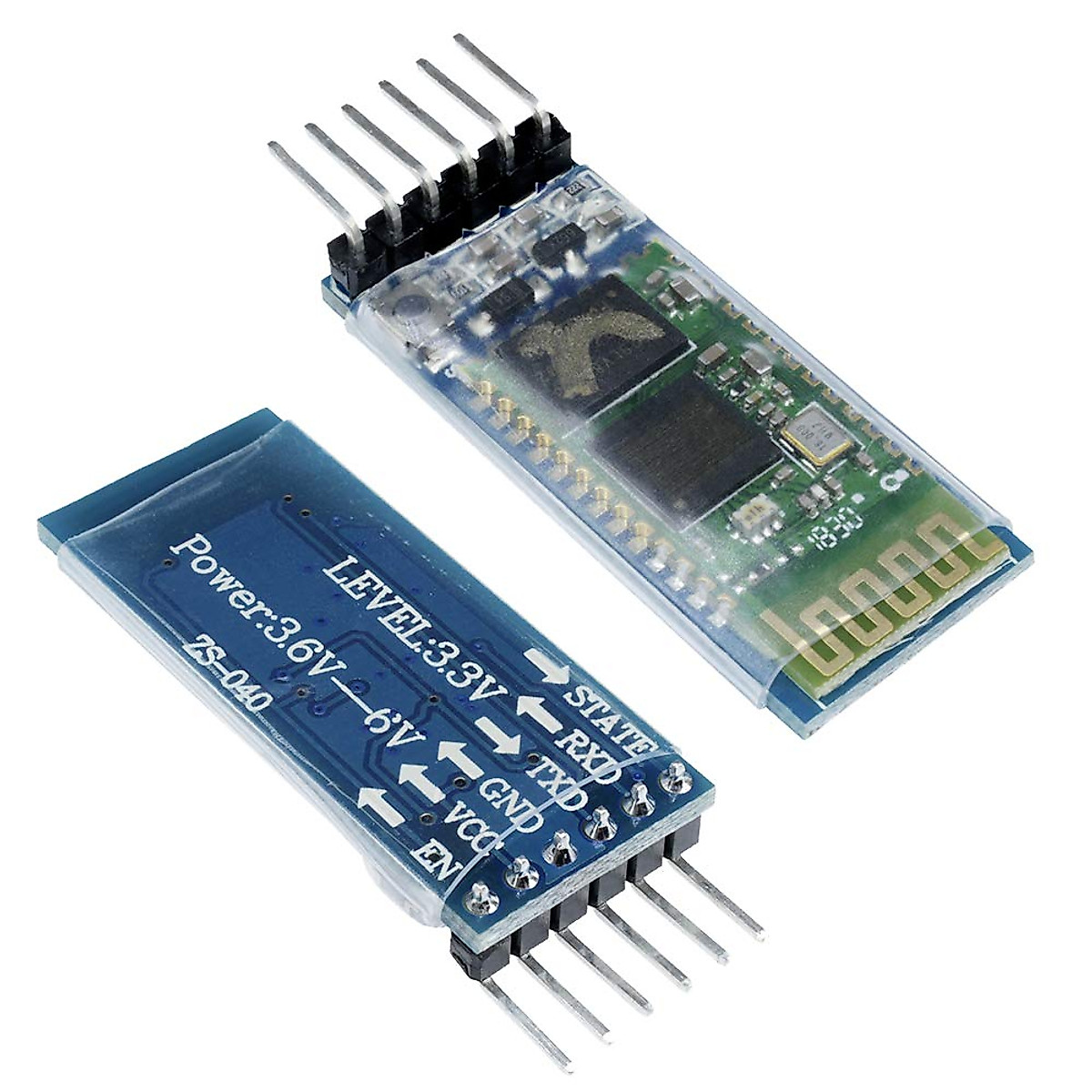 2-Pack HC-05 Board,Aideepen HC05 Pass-Through Module Slave and Master 6 Pin Serial Communication