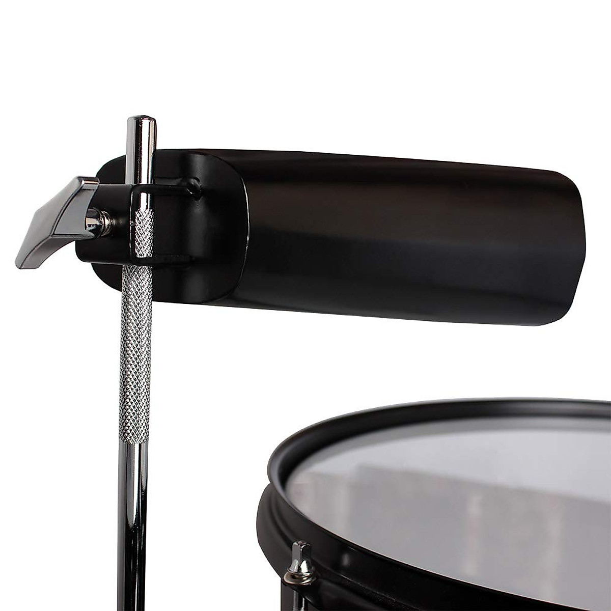 Lykos Percussion 13" & 14" Timbales Drum Set with Stand and Cowbell… (Black)