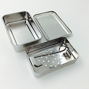 15cm Stainless Steel Instruments Tray case Immersion Disinfection Tray