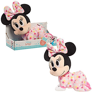 Disney Baby Musical Crawling Pals Plush Minnie Mouse, Stuffed Animal, Officially Licensed Kids Toys for Ages 09 Month by Just Play
