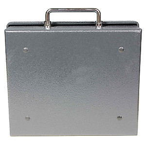 American Security Products Amsec PS1210HD Heavy Duty Pistol Storage Box, Silver