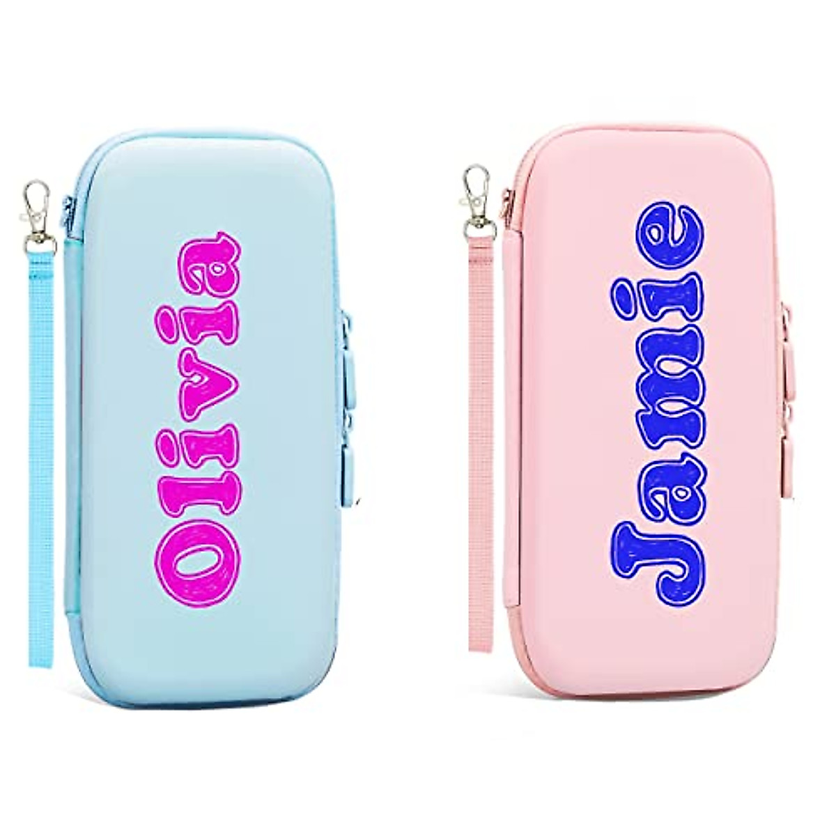 Pink Carry Case Made For Nintendo Switch/Switch OLED Console Custom Name Case with 10 Games Cartridges Travel Case NC7