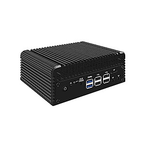 Micro Firewall Appliance, Mini PC, OPNsense, VPN, Router PC, Intel Alder Lake-N 12th Gen N100, HUNSN RJ35, GPIO, TF Slot, HDMI, DP, 4 x 2.5GbE I226-V, 8G DDR5 RAM, 128G SSD