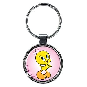 Ata-Boy Looney Tunes Tweety Bird 1.5" Fob Keychain for Keys, Backpack Pulls and More