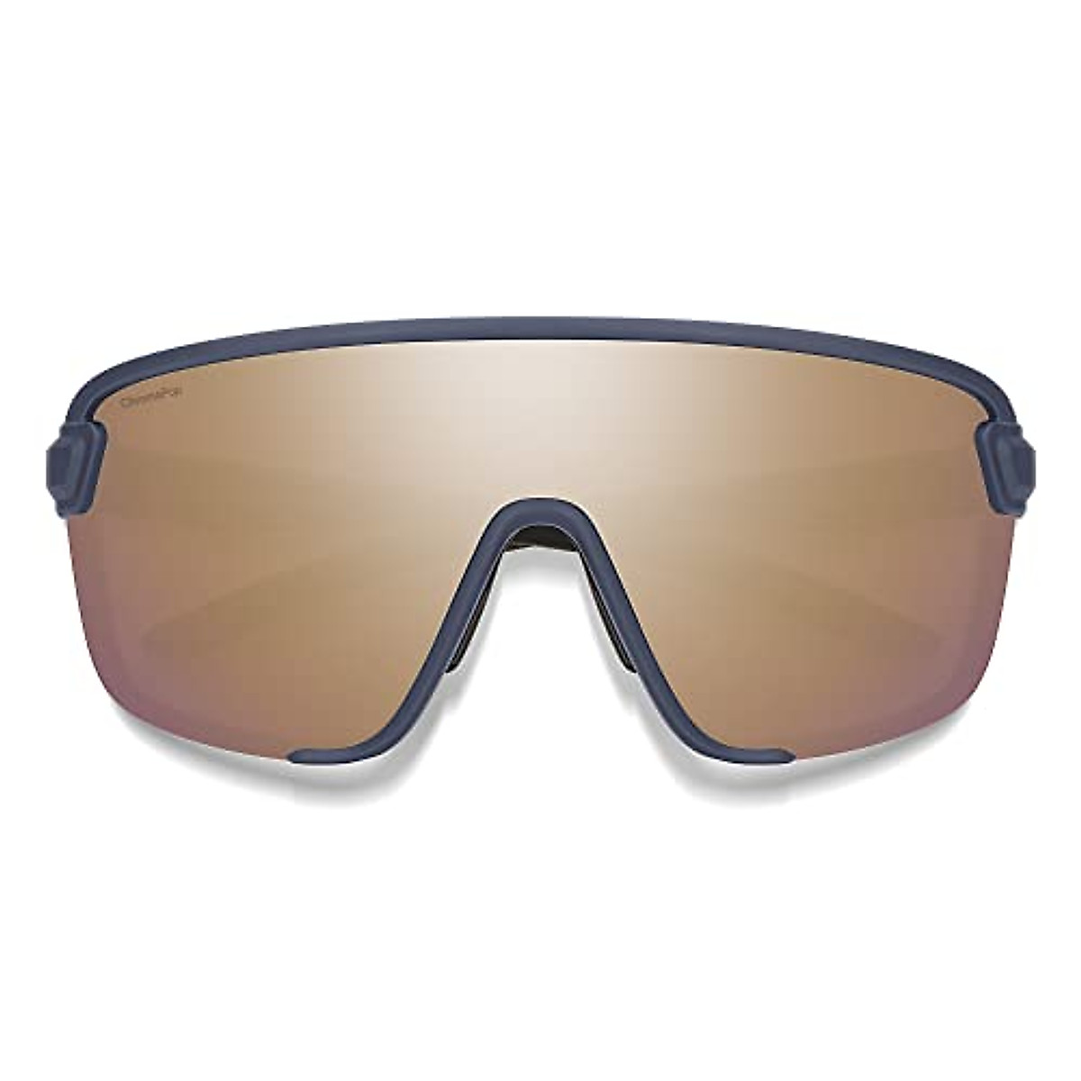 SMITH Bobcat Sport & Performance Sunglasses - Matte French Navy Frame | ChromaPop Rose Gold Mirror Lens