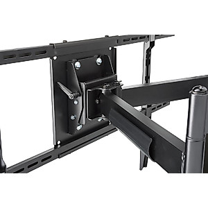 Displays2go Articulating TV Wall Mount for 42-90 Inch HDTV, Steel, Panning/Tilting VESA Bracket (HVAWM4290L)