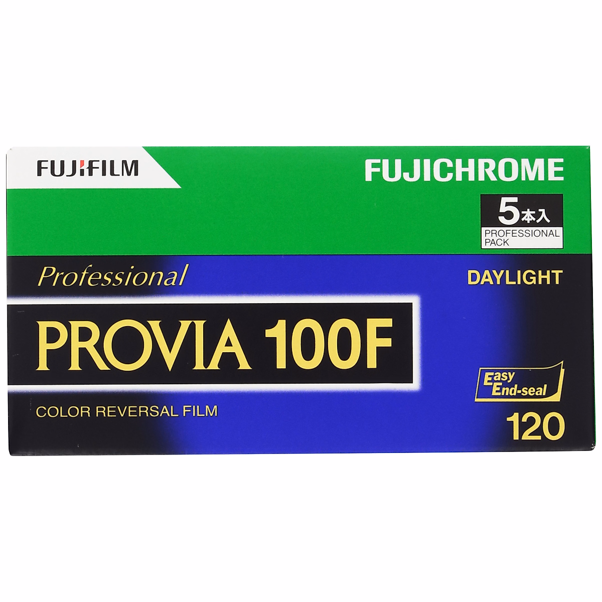 FUJIFILM Fujichrome Provia 100F Professional RDP-III Color Transparency Film (120 Roll Film, 5 Pack)