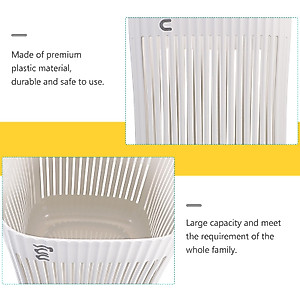 Cabilock 1pc Garbage Can Black Bathroom Trash Kitchen Trash Can Trash Can Bedroom Under Sink Trash Can Rainbow Trash Can Wall Mounted Desk Trash Basket Wicker White Old Fashioned Pp Girl