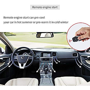 EASYGUARD EC002-FO2-NS Smart Key Passive keyless Entry Kits with Push Start Button Remote Start Password keypad Entry DC12V