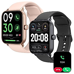 Faweio Smart Watch, Bluetooth 5.3 Answer/Make Call, Alexa Built in, 1.8" Fitness Tracker with Heart Rate SpO2 Sleep Monitor, Smart Watches for Men Women iPhone Android Compatible IP68 Waterproof