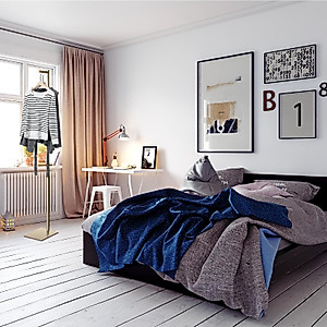 Sintuff Adjustable Cloth Display Stand Adjustable 48-72 Garment Display Single Metal Cloth Display Single Rack Display Single Costumer Shirt Display Costumer for Thrift Shop Retail Store (Gold)