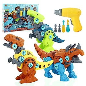HYCC Take Apart Dinosaur Toys for Kids - Building Dino Play Kit with Screwdrivers DIY Construction Engineering Set STEM Learning Gifts for Boys Girls (New Dinosaur Toys Model One)