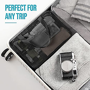 Gocvo Mesh Shower Caddy Mash Shower Bag Black Portable Mesh Accessories Organizer Tote for Gym College Dorm Room (Black-Large)