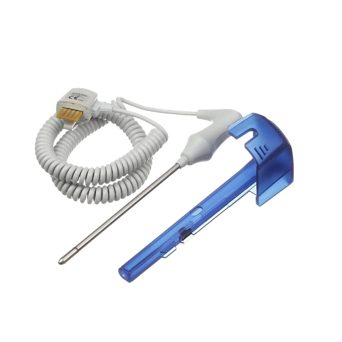 Welch Allyn 02893-000 Oral Temperature Probe and Well Assembly for SureTemp Plus 690/692 Electronic Thermometers, Blue, 4' Cord
