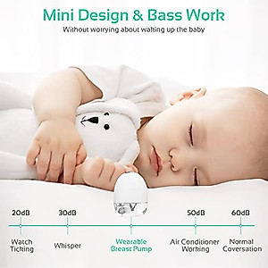 Wearable Breast Pump Hands Free, FITCONN Portable Electric Double Breast Pump with 4 Modes & 9 Levels Adjustable Painless Strong Suction Power, LCD Display, Low Noise & Memory Function, 16-24mm Flange