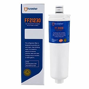 Filters Fast FF21230 Compatible Replacement for Whirlpool WHKF-R-PLUS Water Filter Cartridge for Fridge Refrigerator Water Dispenser