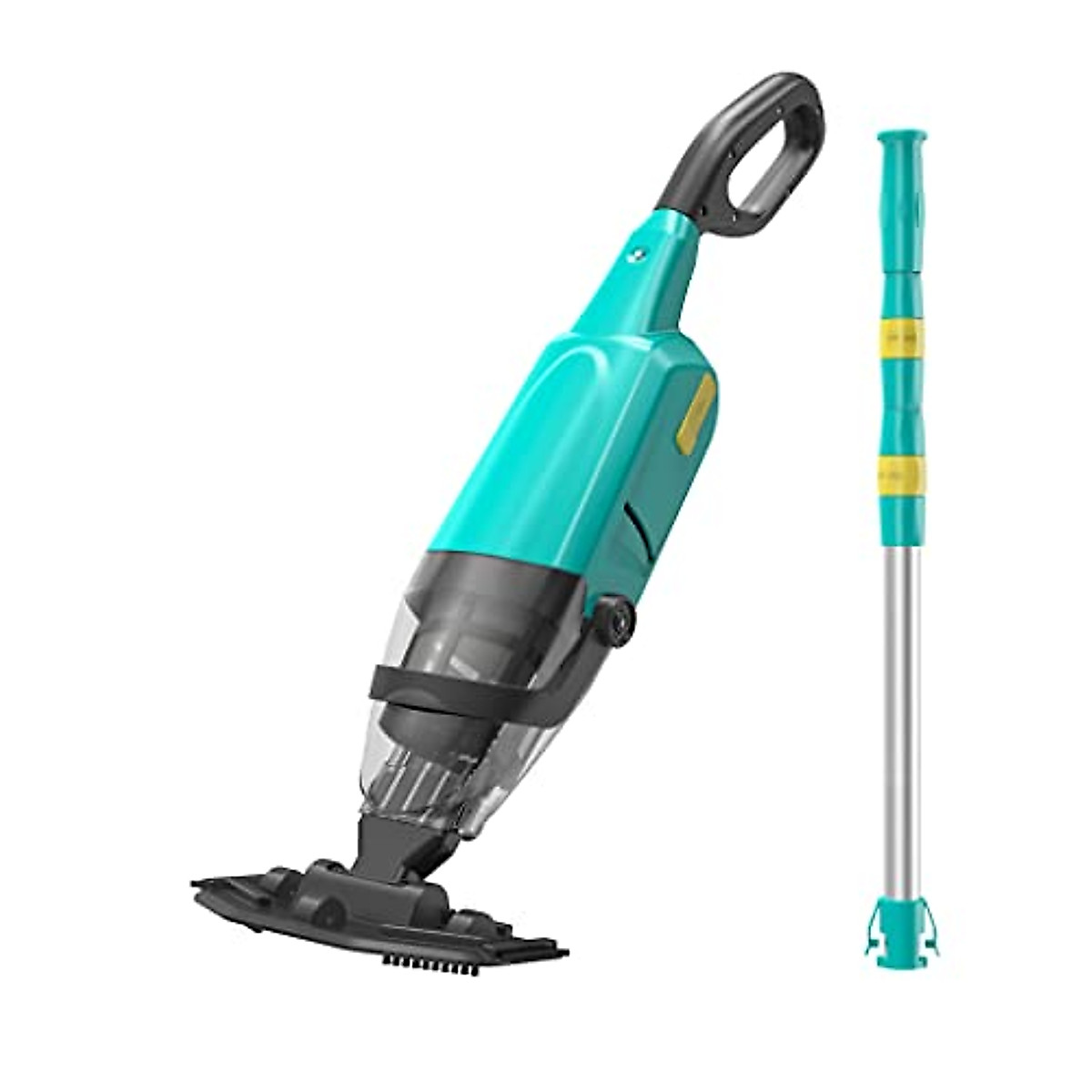 Efurden Handheld Pool Vacuum, Rechargeable Pool Cleaner with Running Time up to 60-Minutes Ideal for Above Ground Pools, Spas and Hot Tub for Sand and Debris, Green