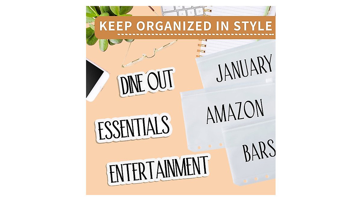 Cash Envelope Stickers for Budgeting | Durable Vinyl Labels for Organizer
