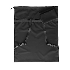 Extra Large Laundry Bag Rucksacks [26’’x34’’] Sturdy rip and tear resistant polyester material with drawstring closure. Ideal machine washable laundry bags for college, dorm and apartment dwellers-black