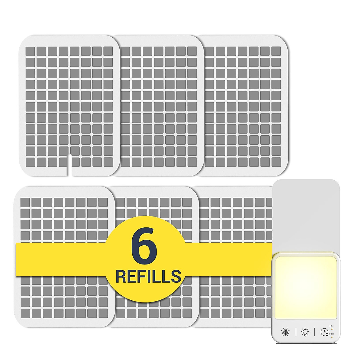 Sticky Card Refill Replacement Glue Cards for Flying Insect Trap Indoor-6pack