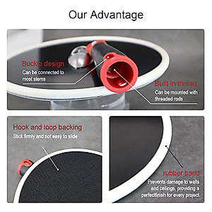 SCOTTCHEN Drywall Sander 9 Inch Radial Round Pole Sander for Dry Wall Include 3pcs Sanding Sheets 80，100，150 Grits